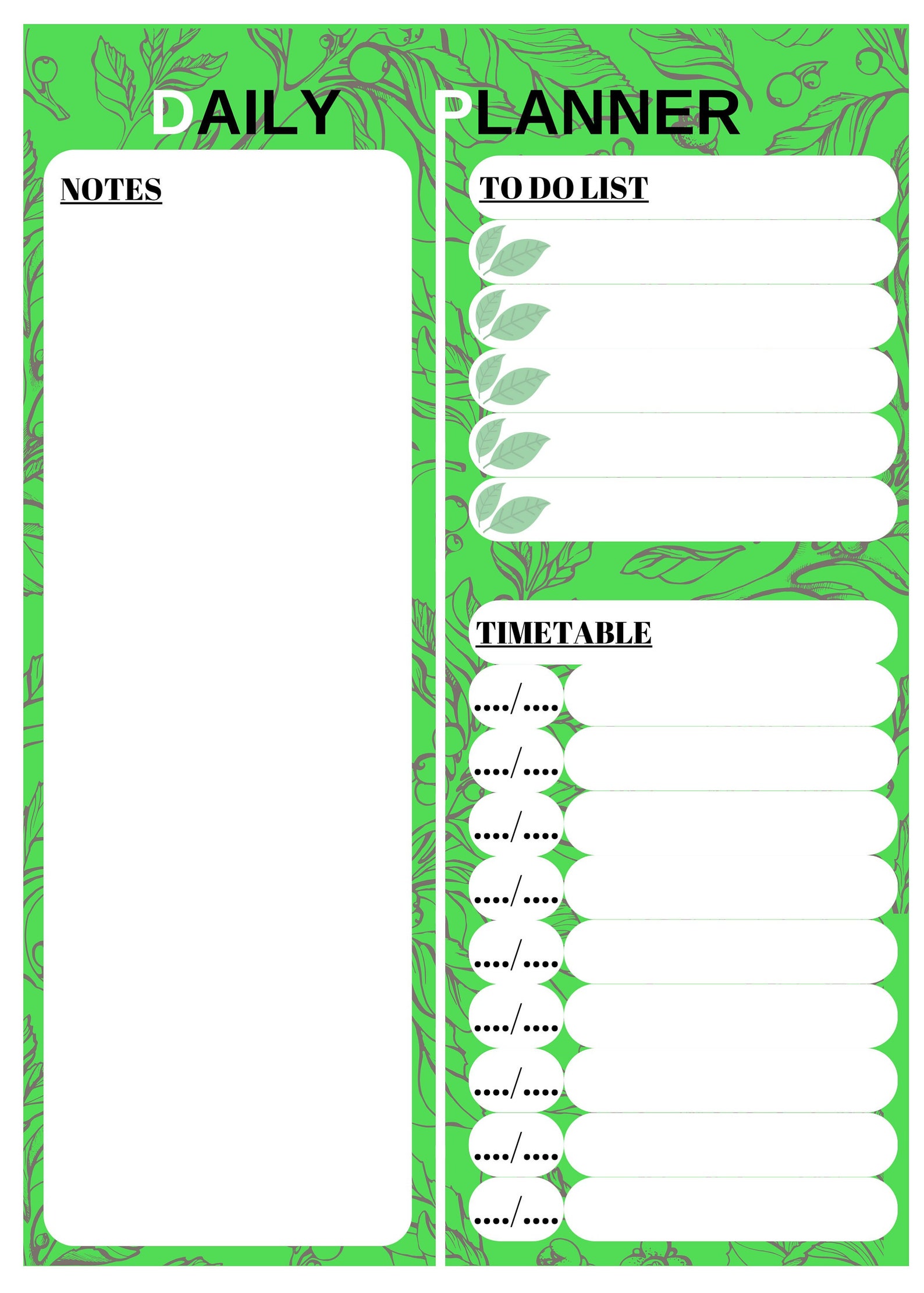 Daily Planner Designs in the Same Day - Etsy