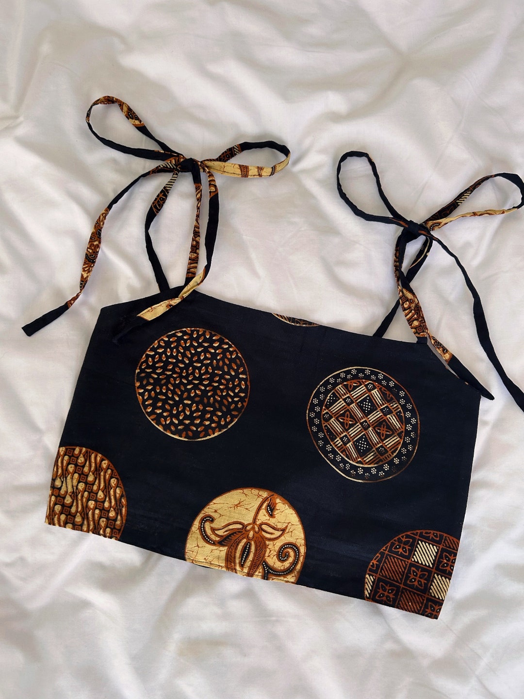 Indonesian Batik Two Way Crop Top (one of a Kind Piece) Rare Unique ...