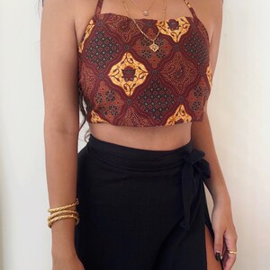 Indonesian Batik Two Way Crop Top (one of a Kind Piece) Rare Unique ...