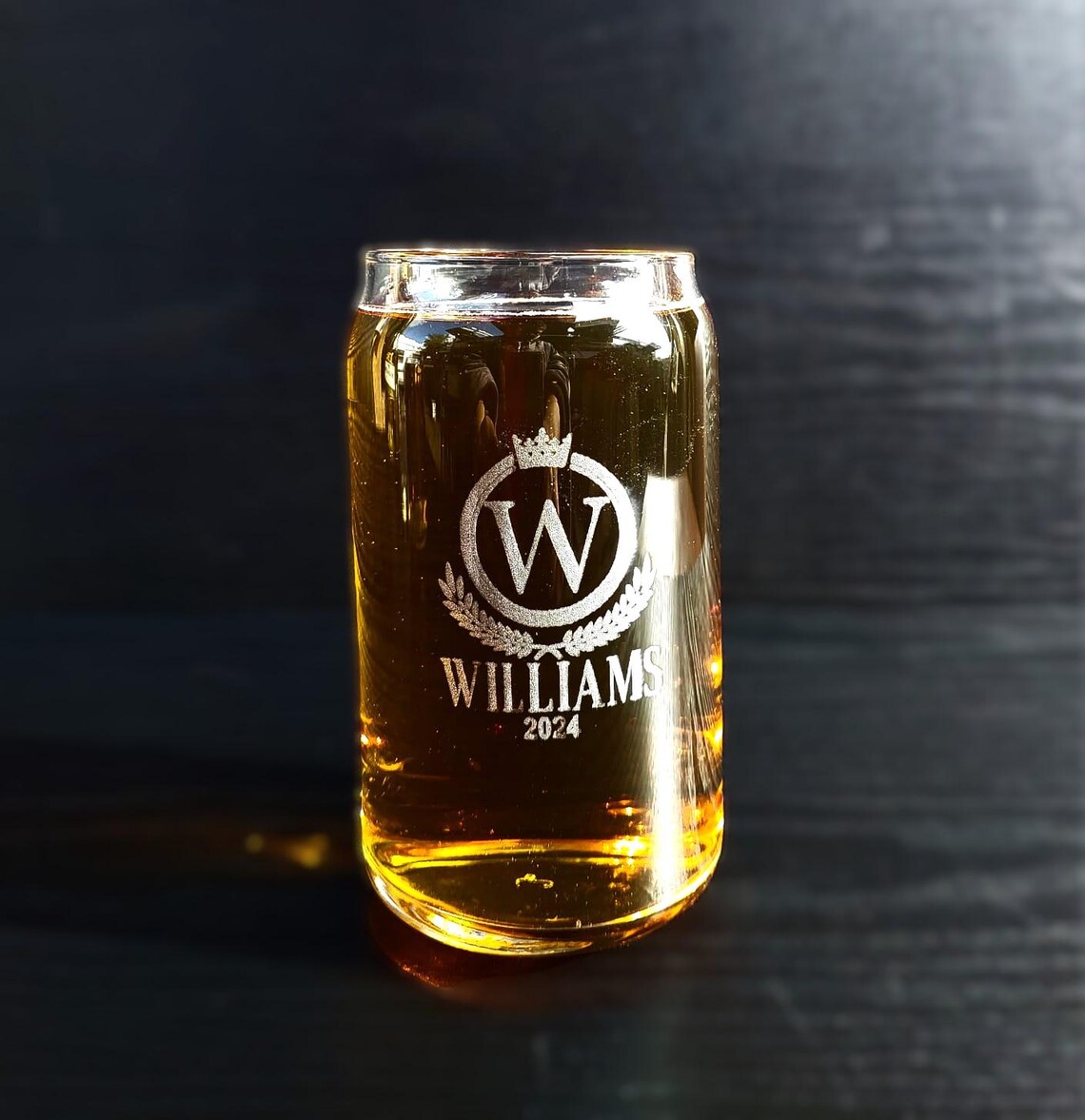 Personalized Beer Can Glass: Engraved Groomsman Gift - Etsy