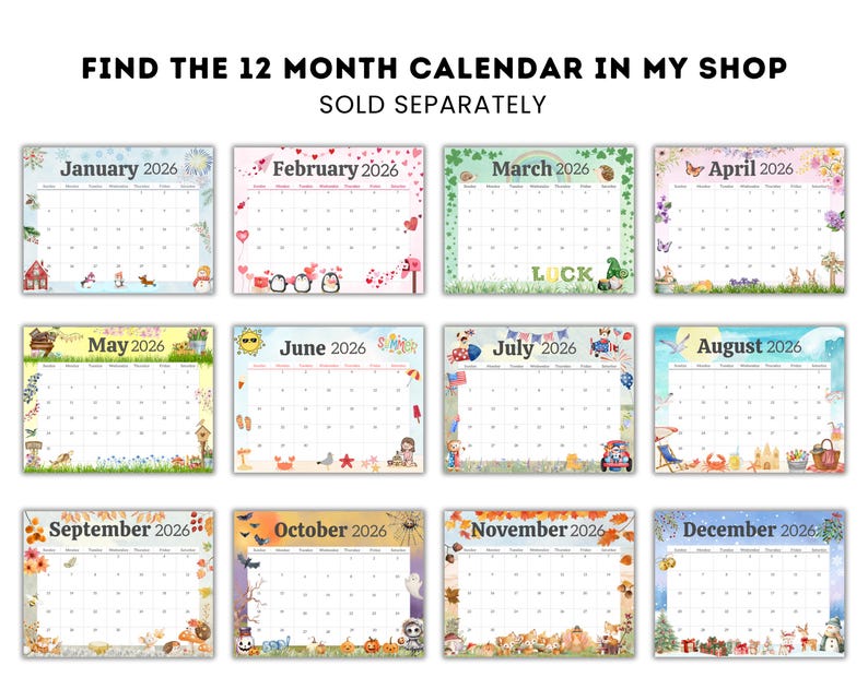 March 2026 Printable Calendar, Editable School Planner, Digital Monthly ...