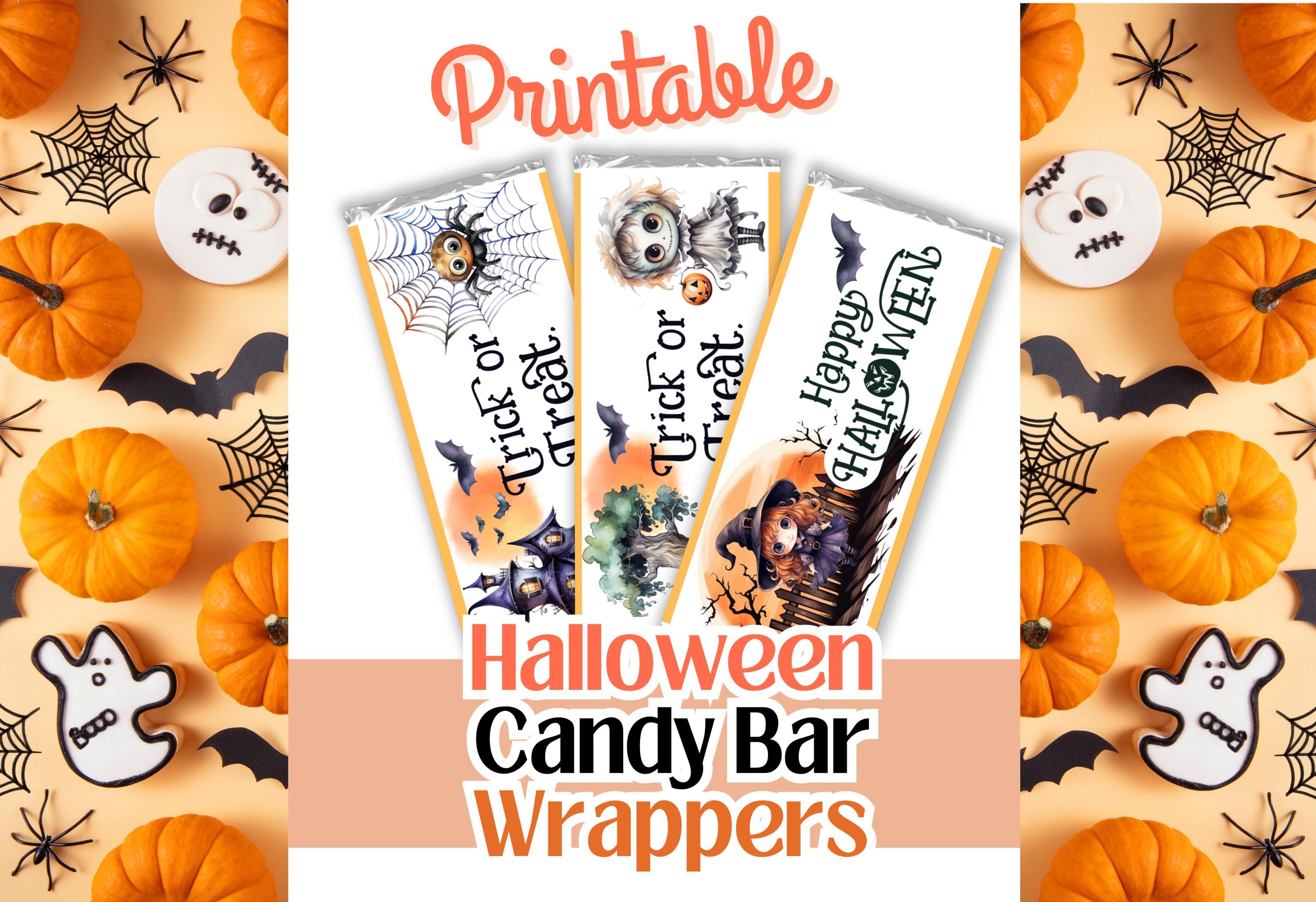Halloween Candy Bar Wrapper, Instant Download Printable Treats, Fun ...