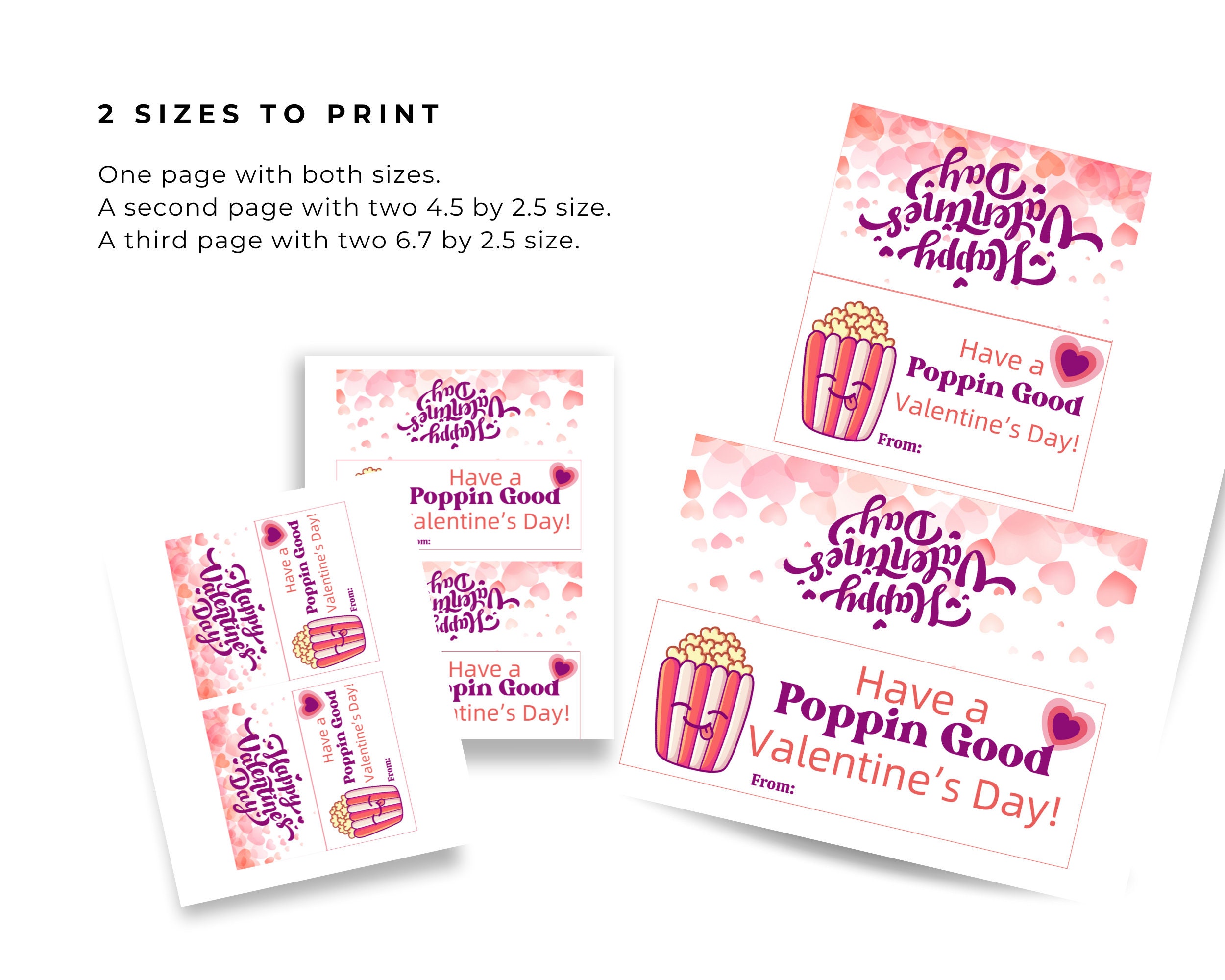 Valentine’s Day Treat Bags Topper, Happy Valentine's Day Treat Bags ...