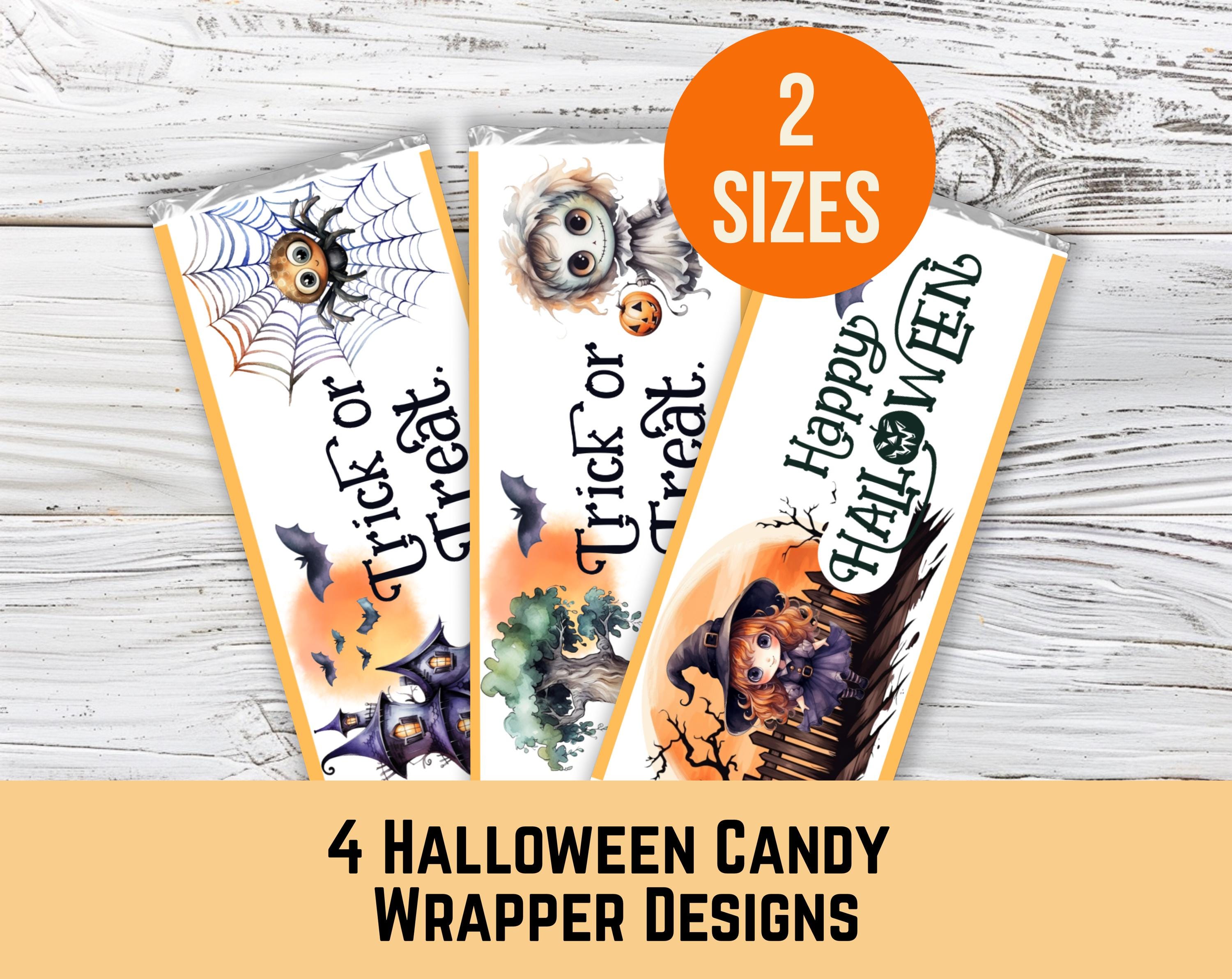 Halloween Candy Bar Wrapper, Instant Download Printable Treats, Fun ...