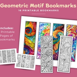 Color Your Own Bookmark Set – 16 Printable Bookmarks for All Ages ...
