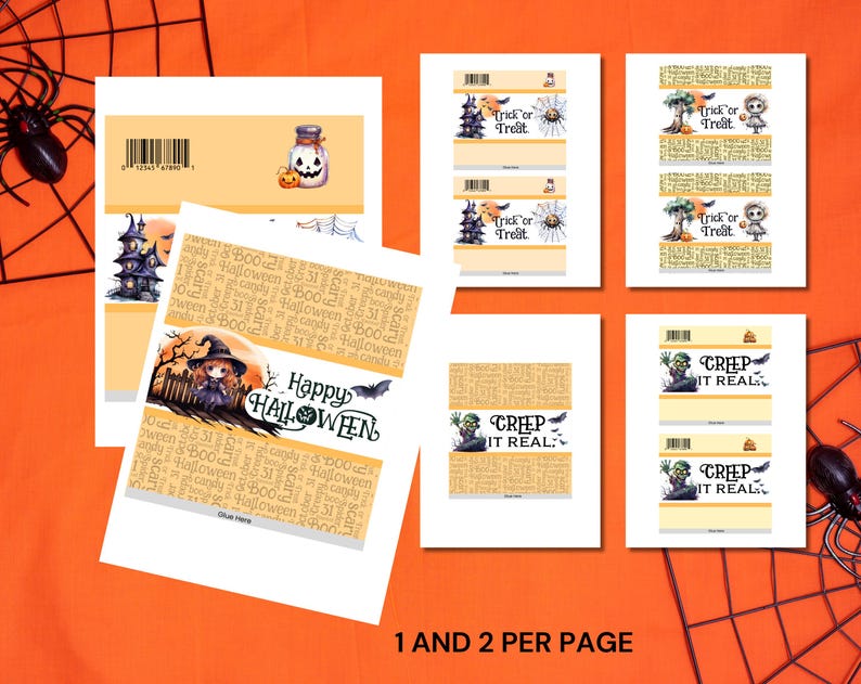 Halloween Candy Bar Wrapper, Instant Download Printable Treats, Fun ...