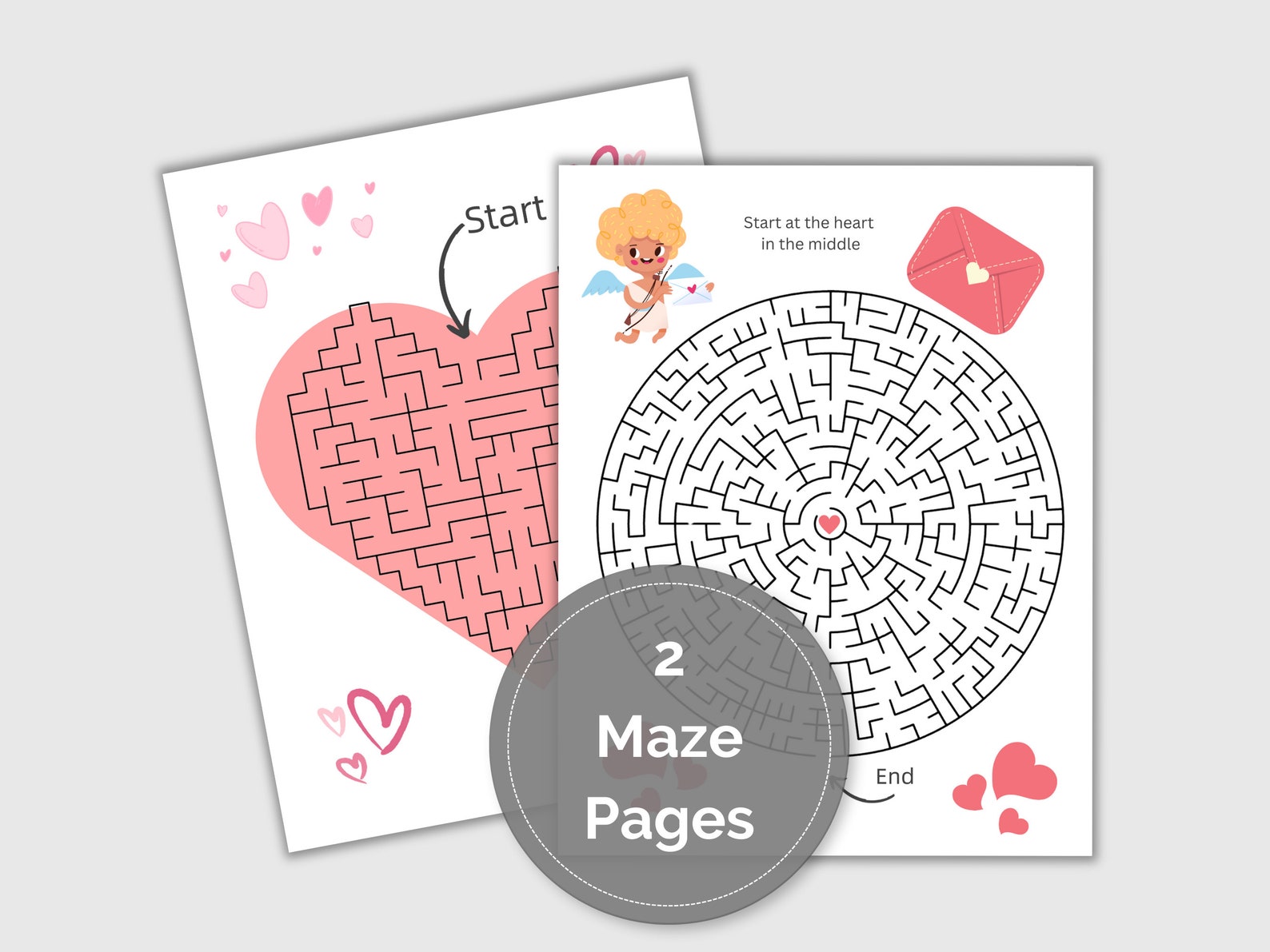 20 Printable Valentine’s Day Activity Sheets, Valentine’s Day Bundle ...