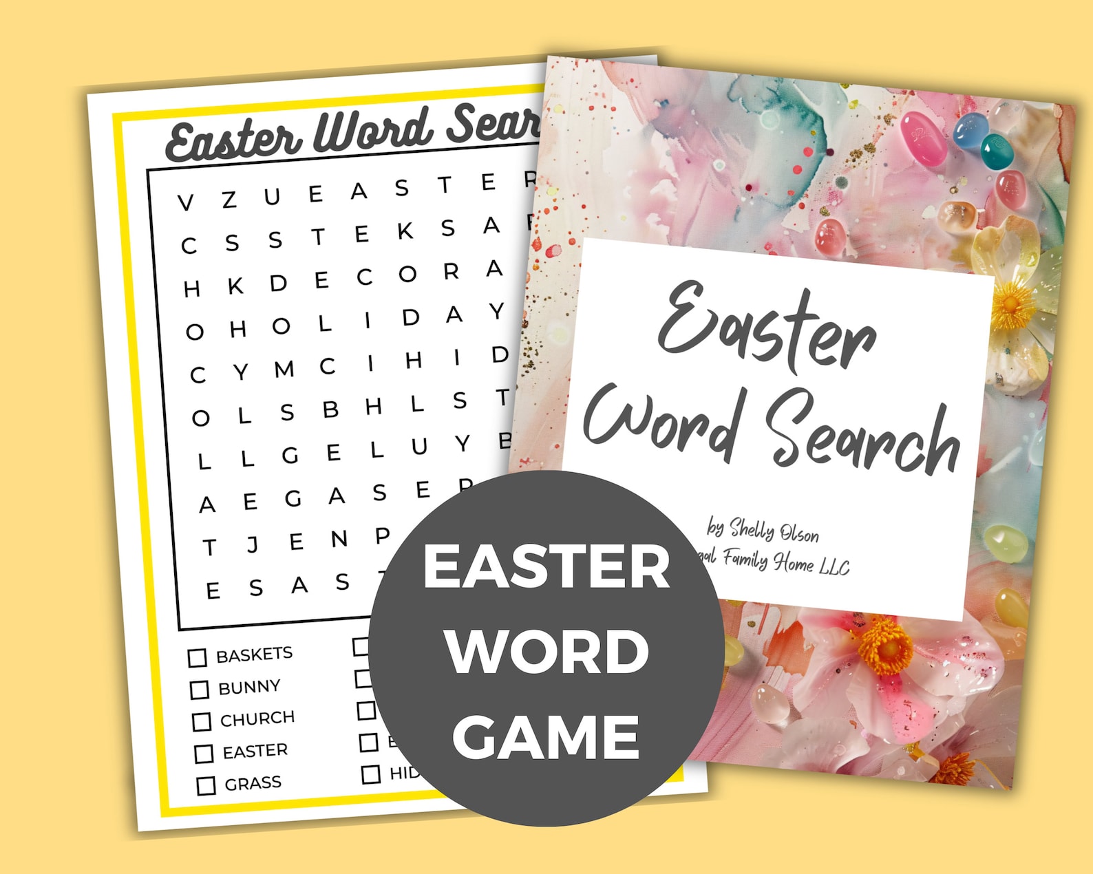 Easter Word Search Puzzle Printable - Fun Kids & Adults Activity With ...