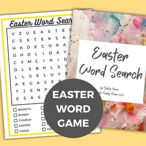 Easter Word Search Puzzle Printable - Fun Kids & Adults Activity With ...