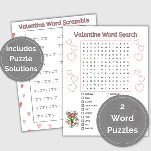 20 Printable Valentine’s Day Activity Sheets, Valentine’s Day Bundle ...
