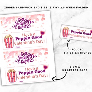 Valentine’s Day Treat Bags Topper, Happy Valentine's Day Treat Bags ...