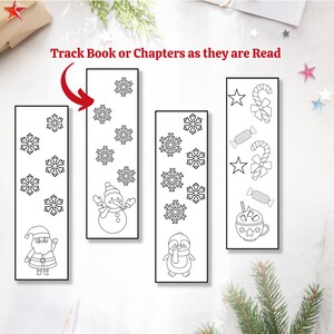 16 Digital Christmas Coloring Bookmarks for Kids | Printable Winter ...