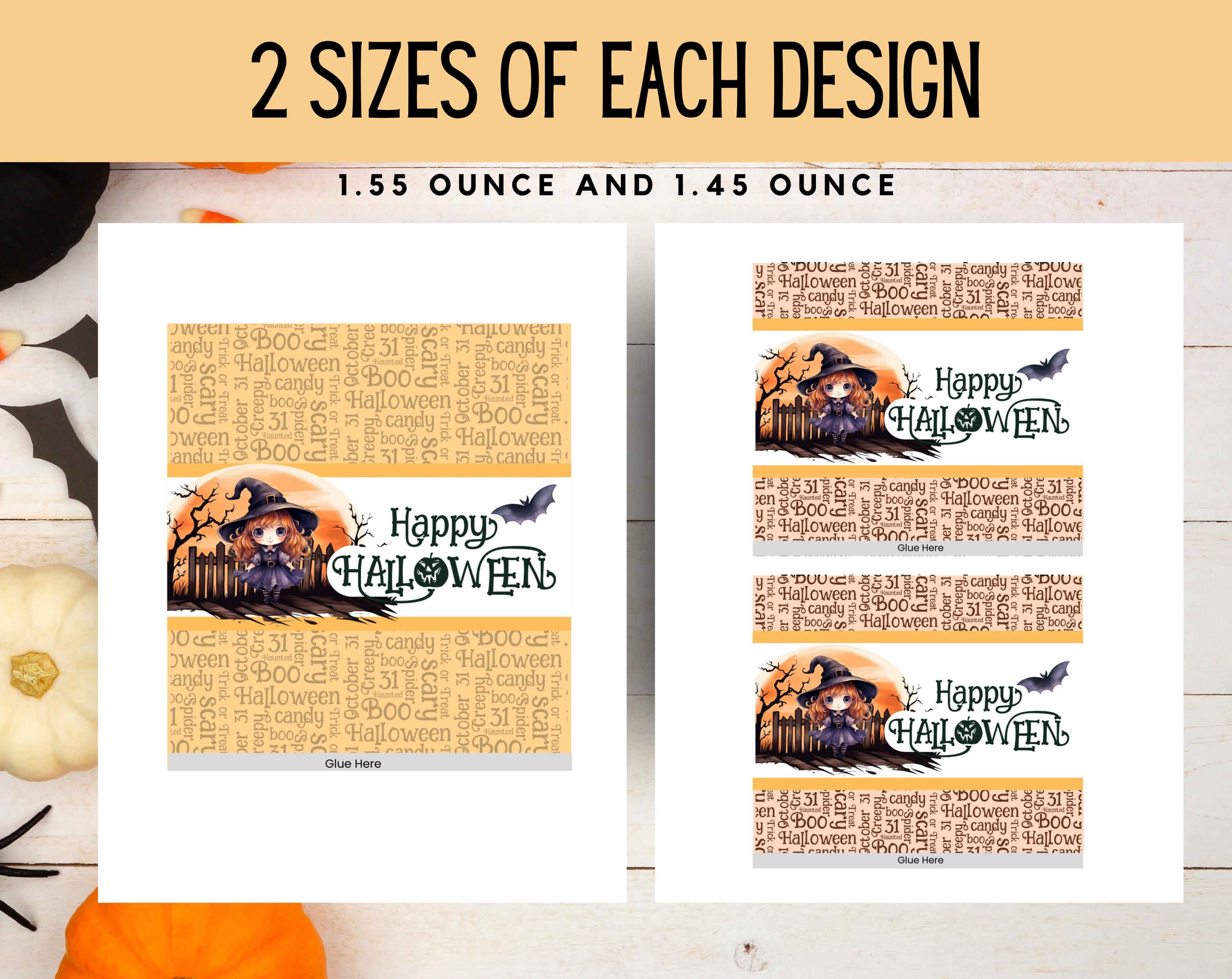 Halloween Candy Bar Wrapper, Instant Download Printable Treats, Fun ...