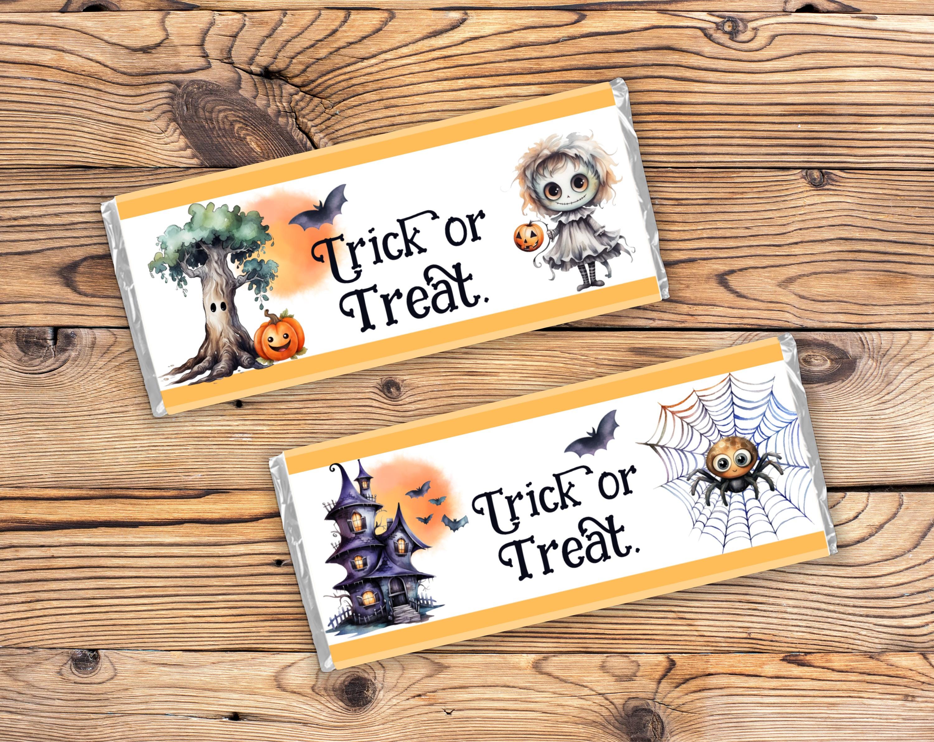 Halloween Candy Bar Wrapper, Instant Download Printable Treats, Fun ...