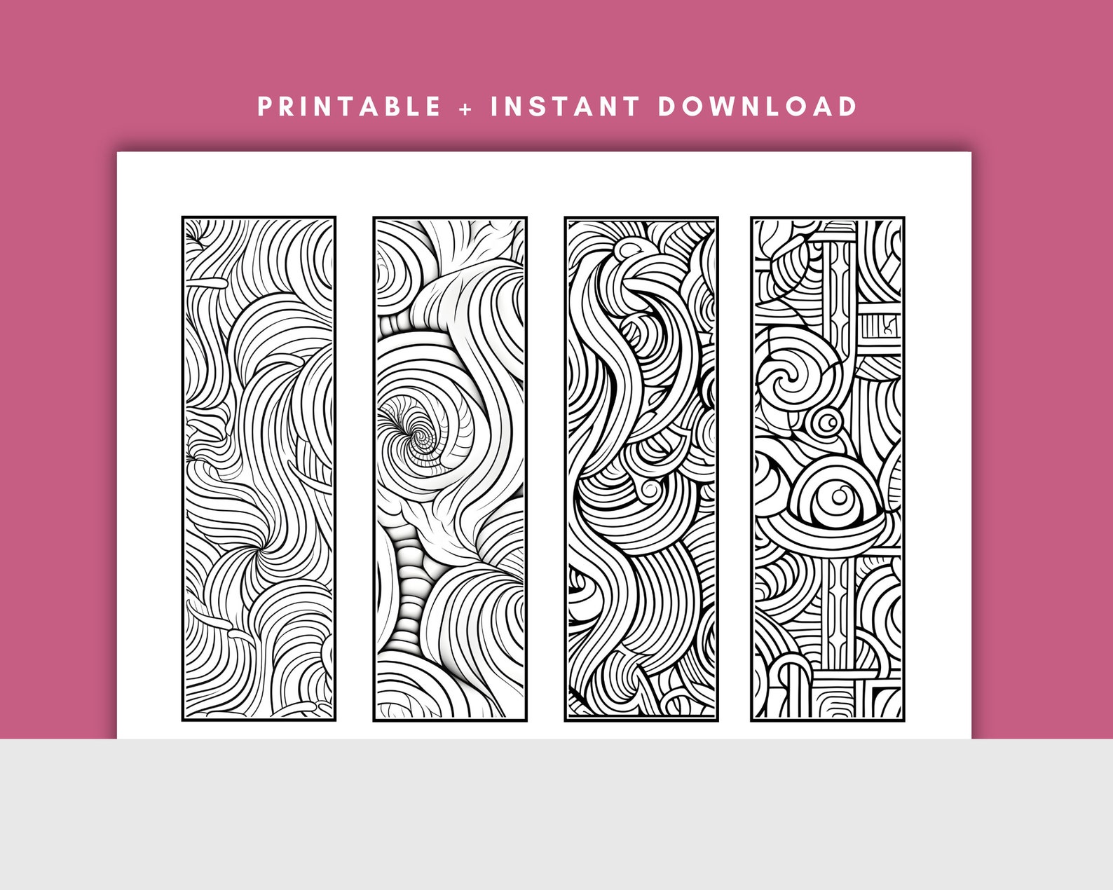 Color Your Own Bookmark Set – 16 Printable Bookmarks for All Ages ...