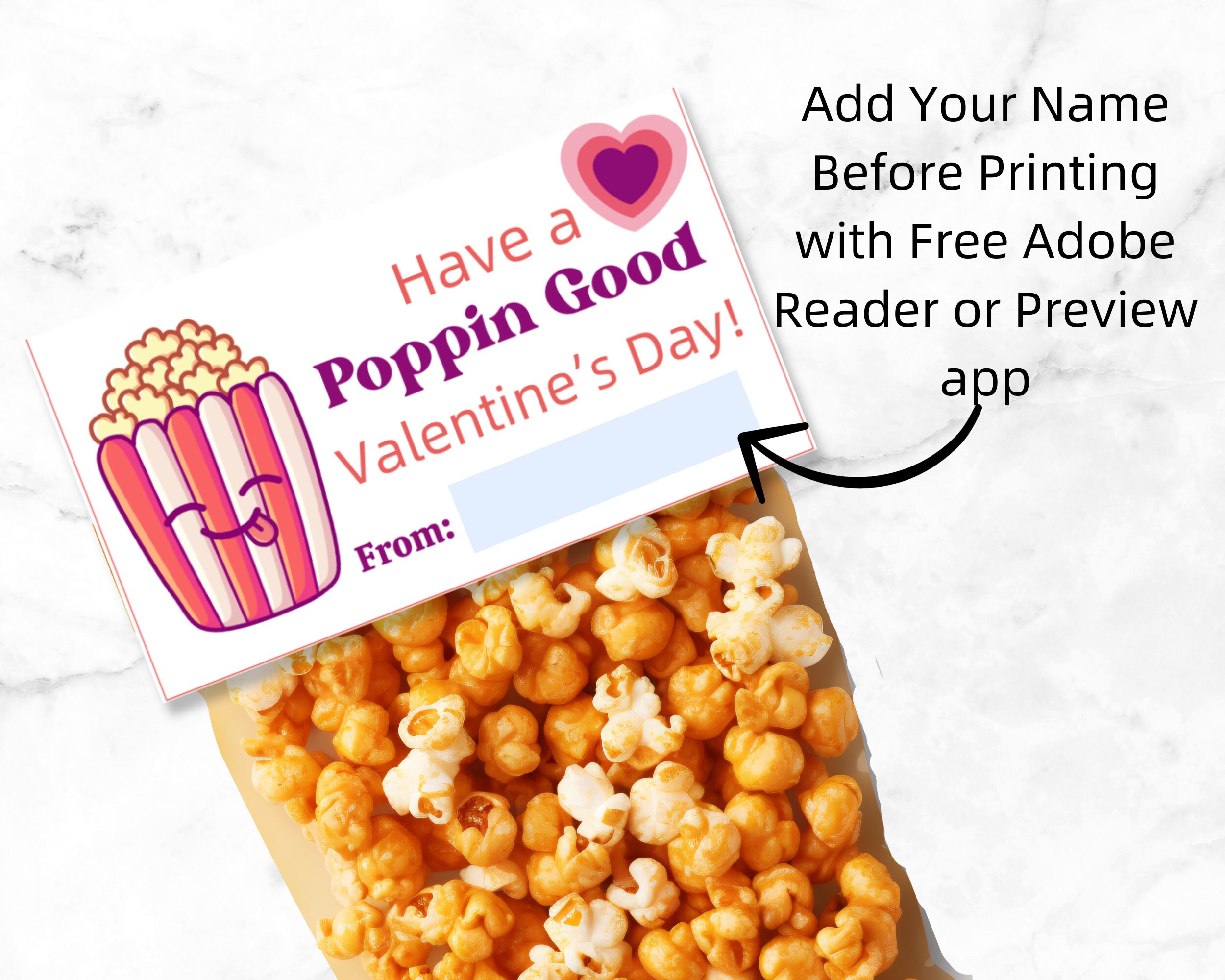 Valentine’s Day Treat Bags Topper, Happy Valentine's Day Treat Bags ...