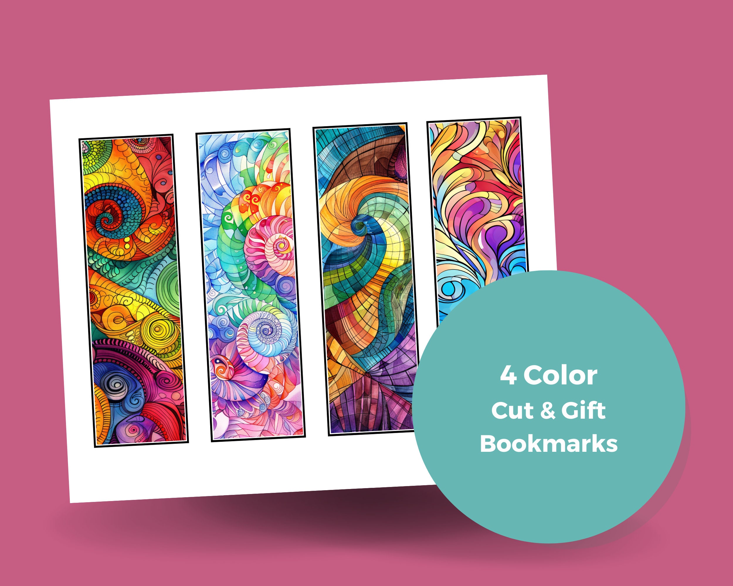 Color Your Own Bookmark Set – 16 Printable Bookmarks for All Ages ...