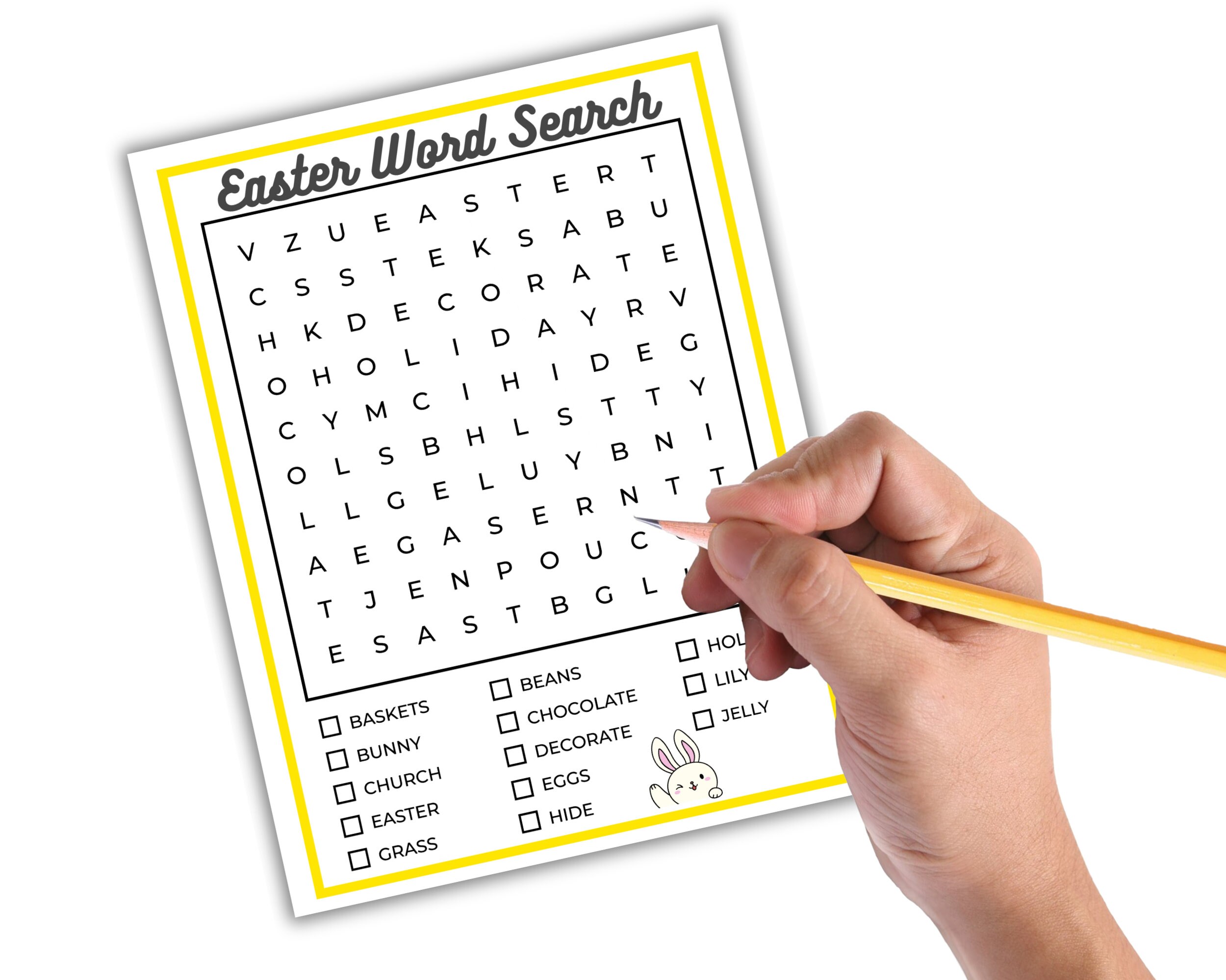 Easter Word Search Puzzle Printable - Fun Kids & Adults Activity With ...