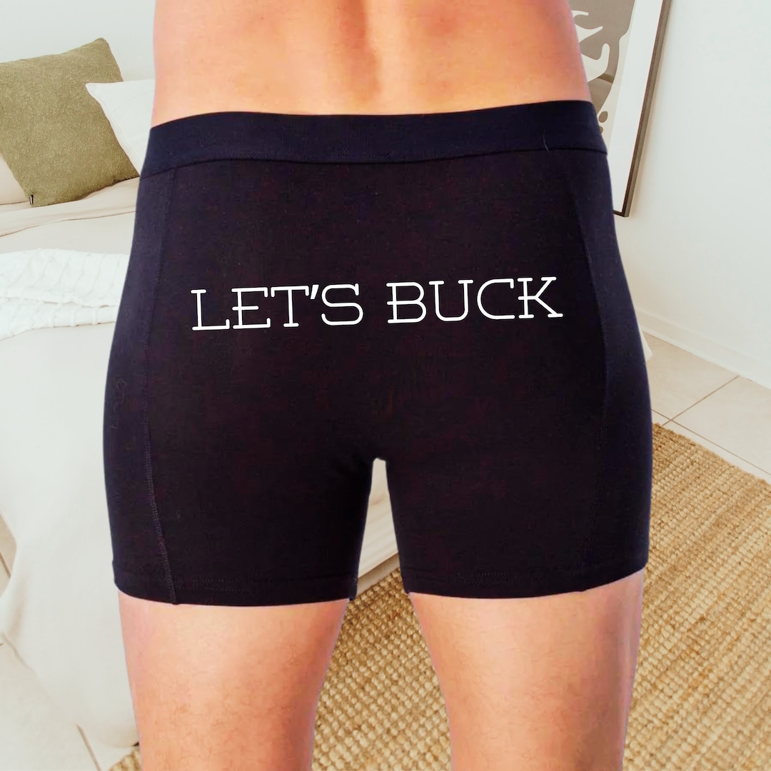 Lets Buck Cowboy, Horseshoe Boxer Briefs, Mens Sexy Western Underwear ...