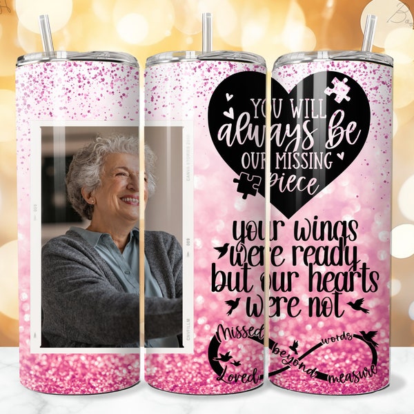 Grandma Memorial Tumbler Wrap - Etsy