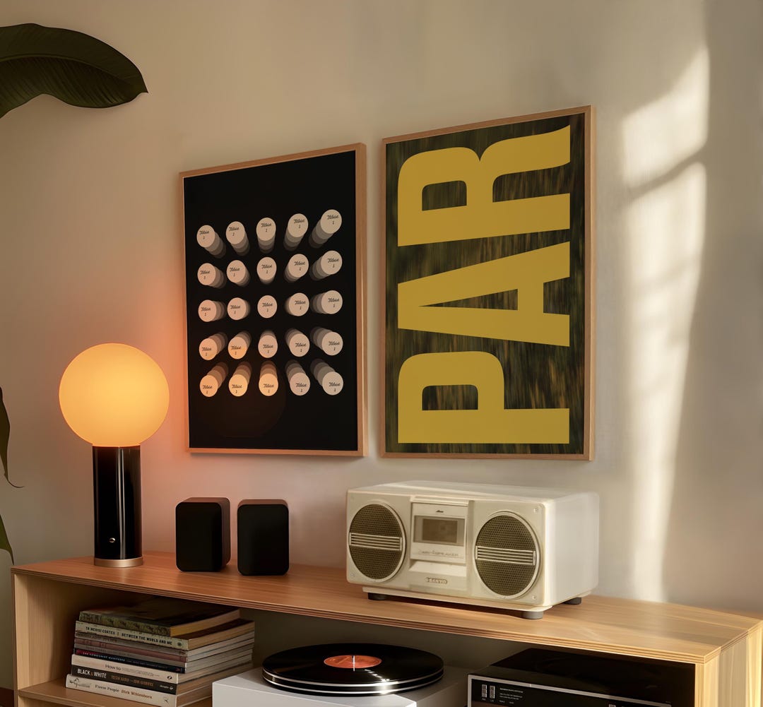 FORE! Black & White Golf Wall Art – Modern Golf Print, Decor for Man ...