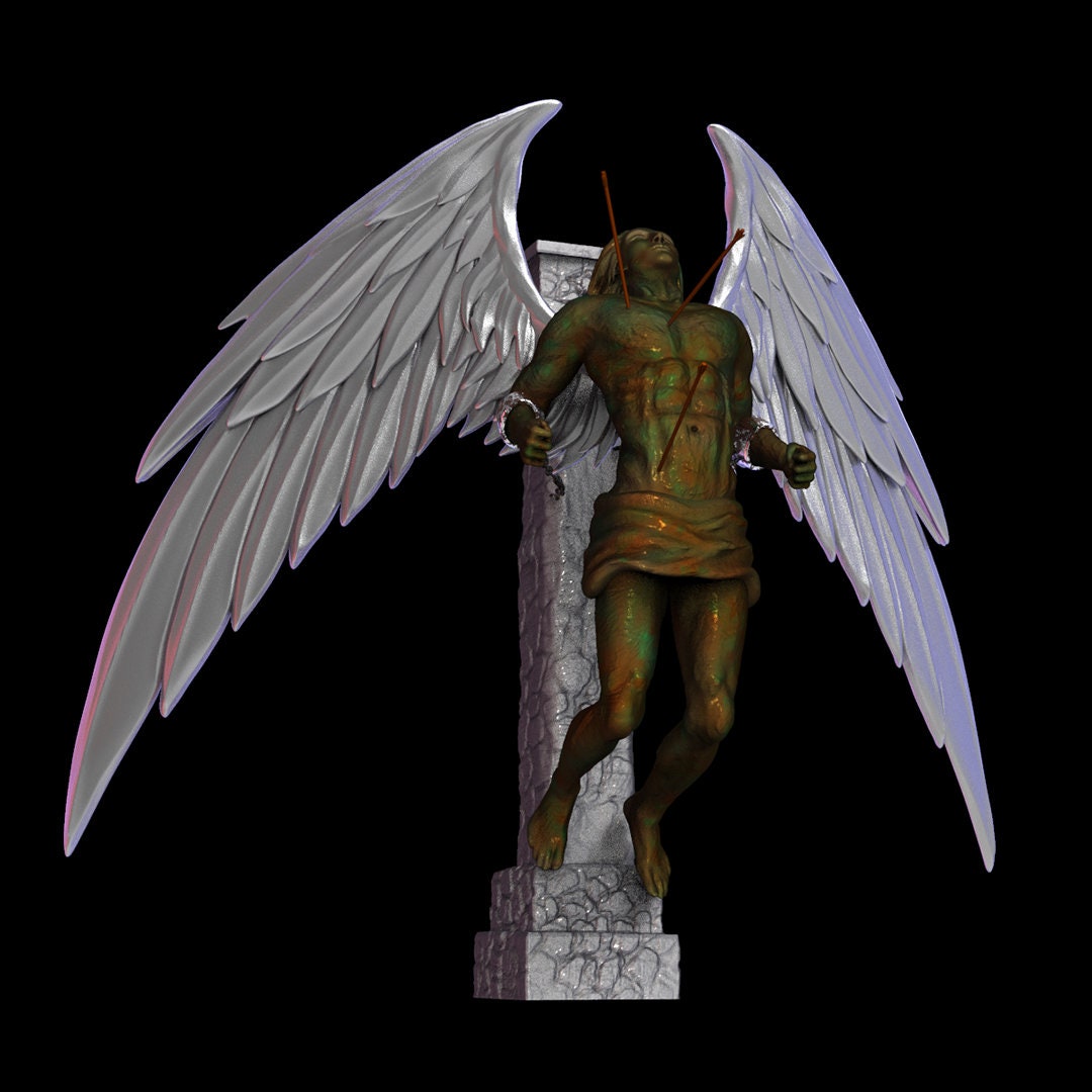 Icarus Statue 3D Model - Etsy