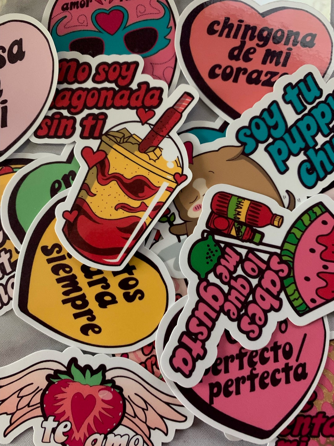 Mexican Valentine Sticker Pack 17 Stickers - Etsy