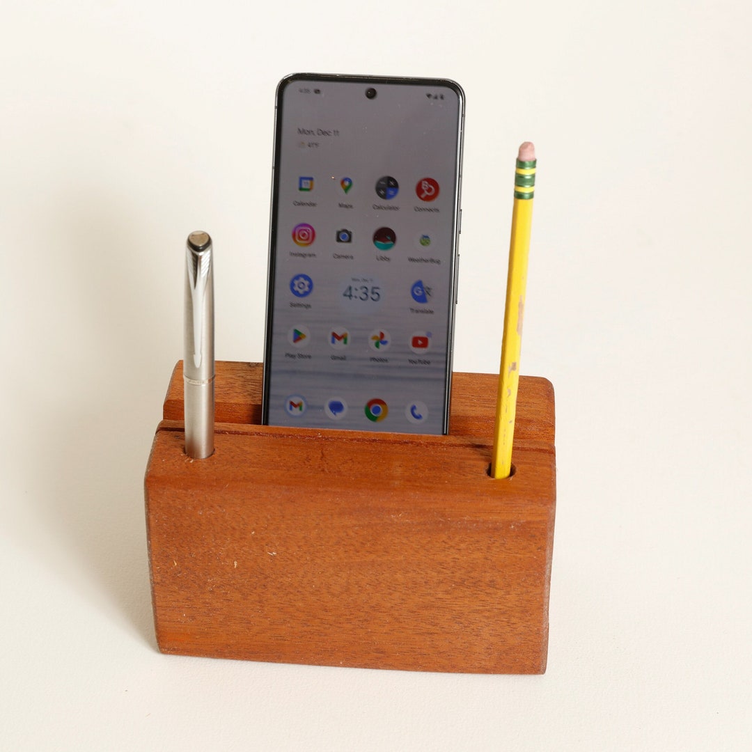 Block Format Cell Phone, and Pen or Pencil Stand. - Etsy