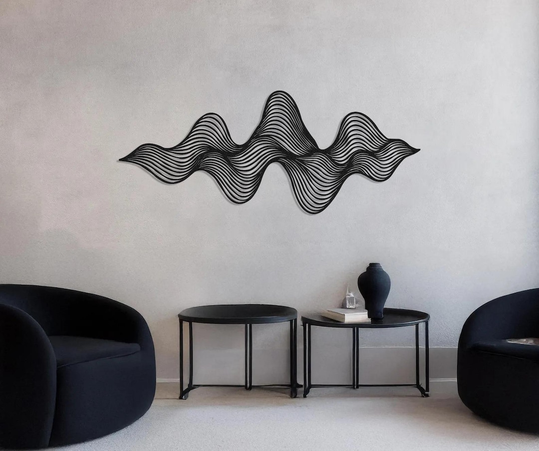 Luxury Metal Wall Art | Mid Century Modern Decor | Abstract Wall ...