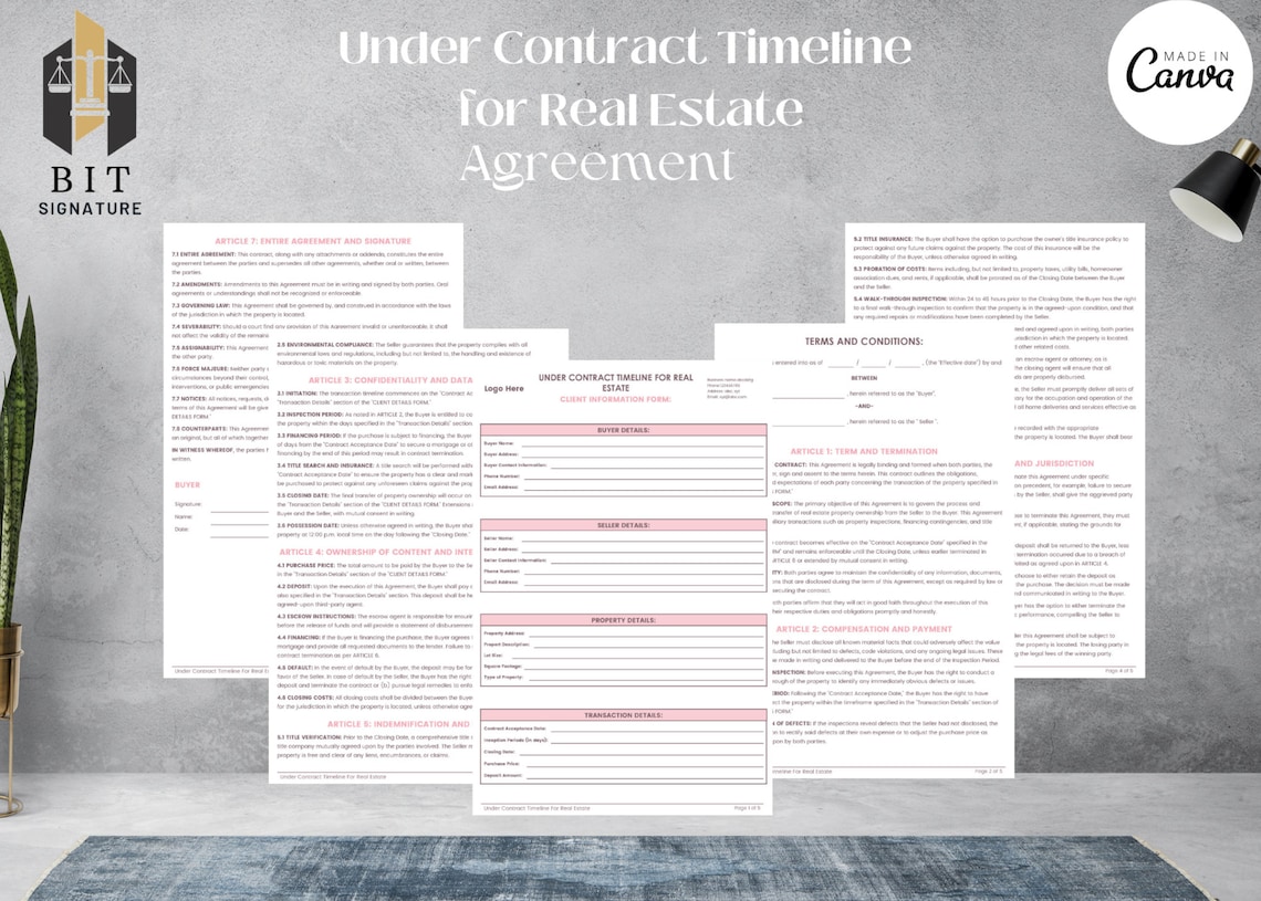 Under Contract Timeline, Transaction Coordinator, Textable Under ...