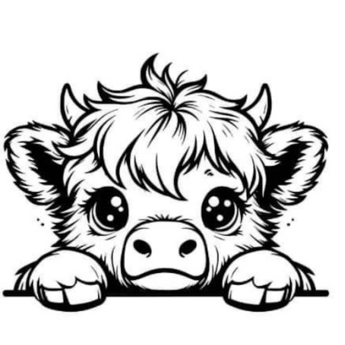 Baby Cow SVG PNG - Etsy