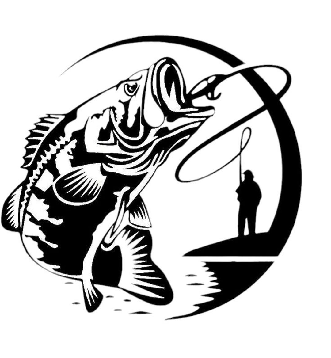 Bass Fishing Svg Png - Etsy