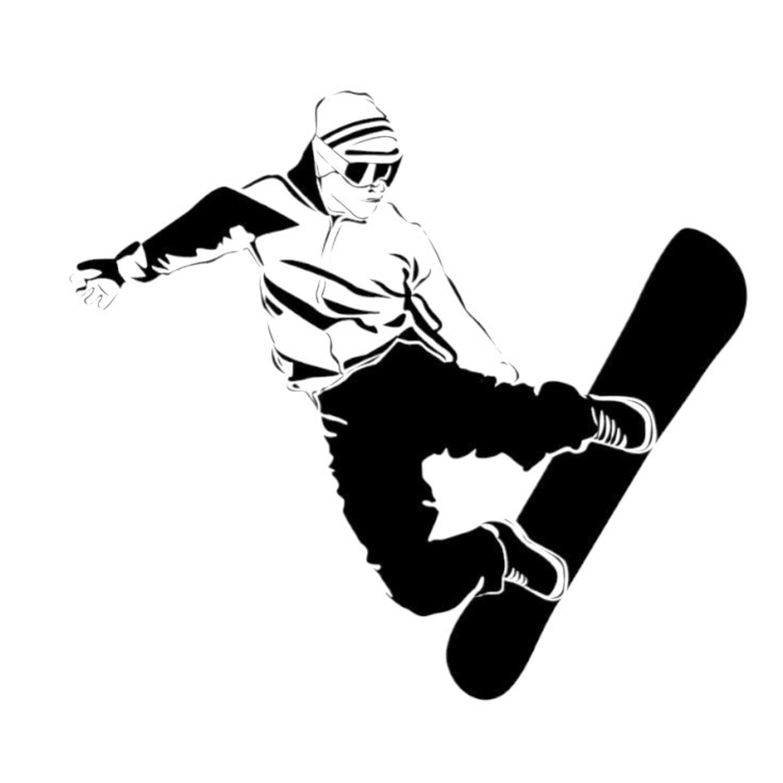 Snowboarding SVG PNG - Etsy