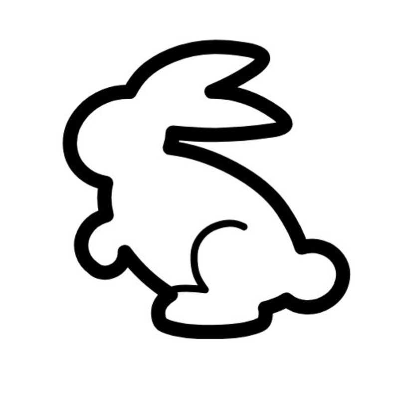 Rabbit SVG PNG - Etsy