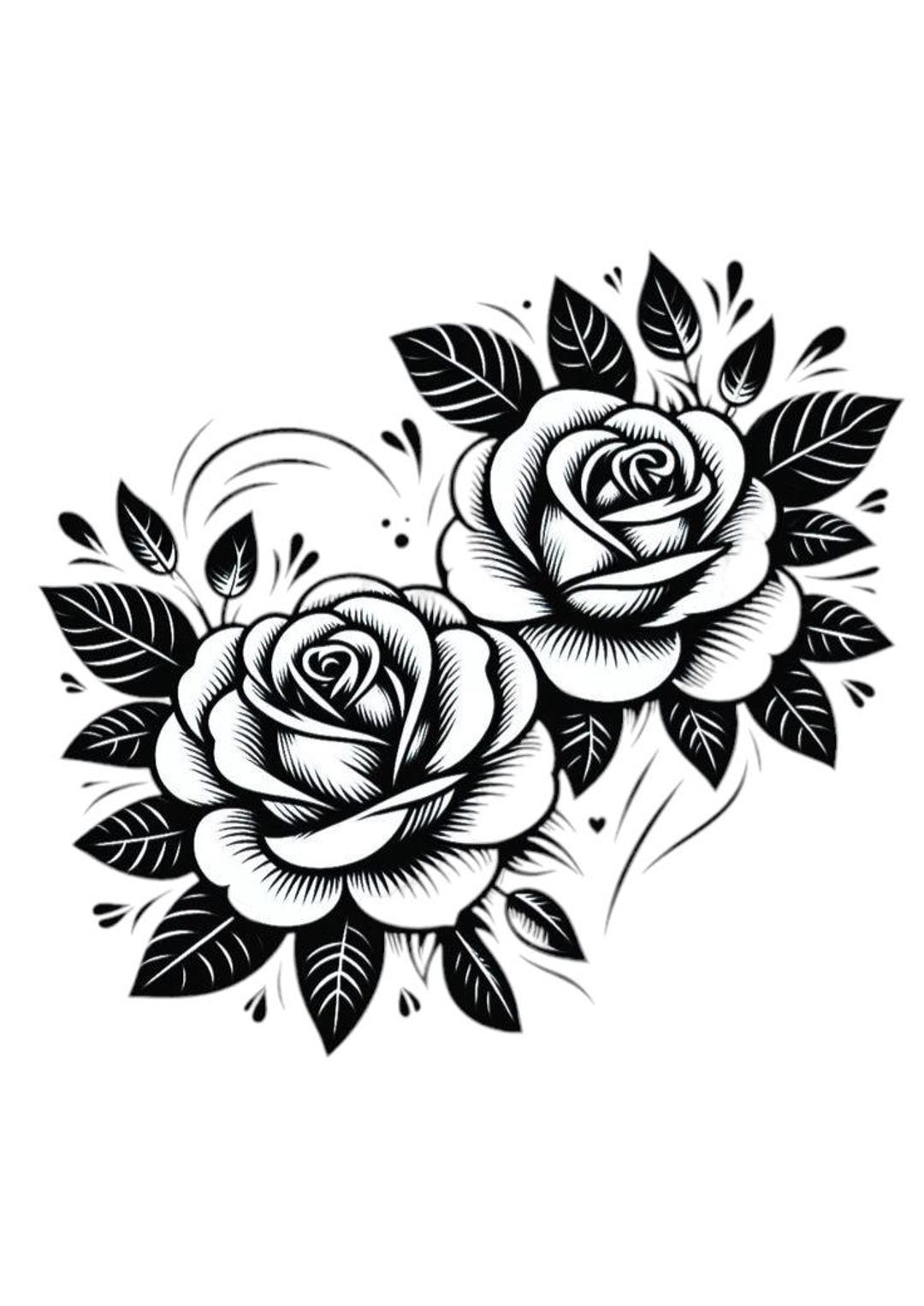 Rose SVG PNG - Etsy
