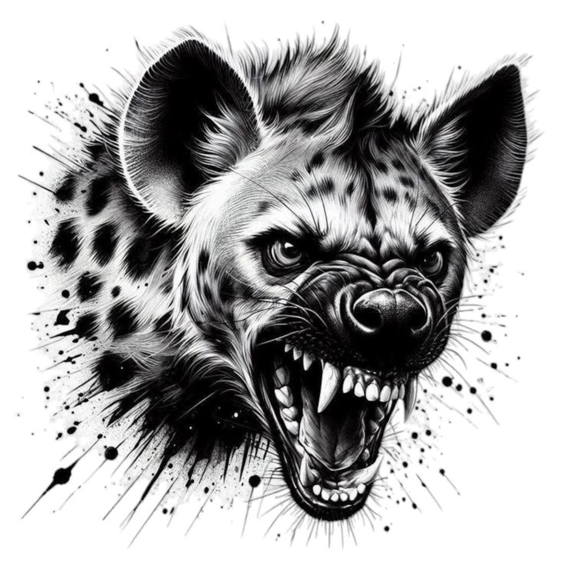 Hyena SVG PNG - Etsy