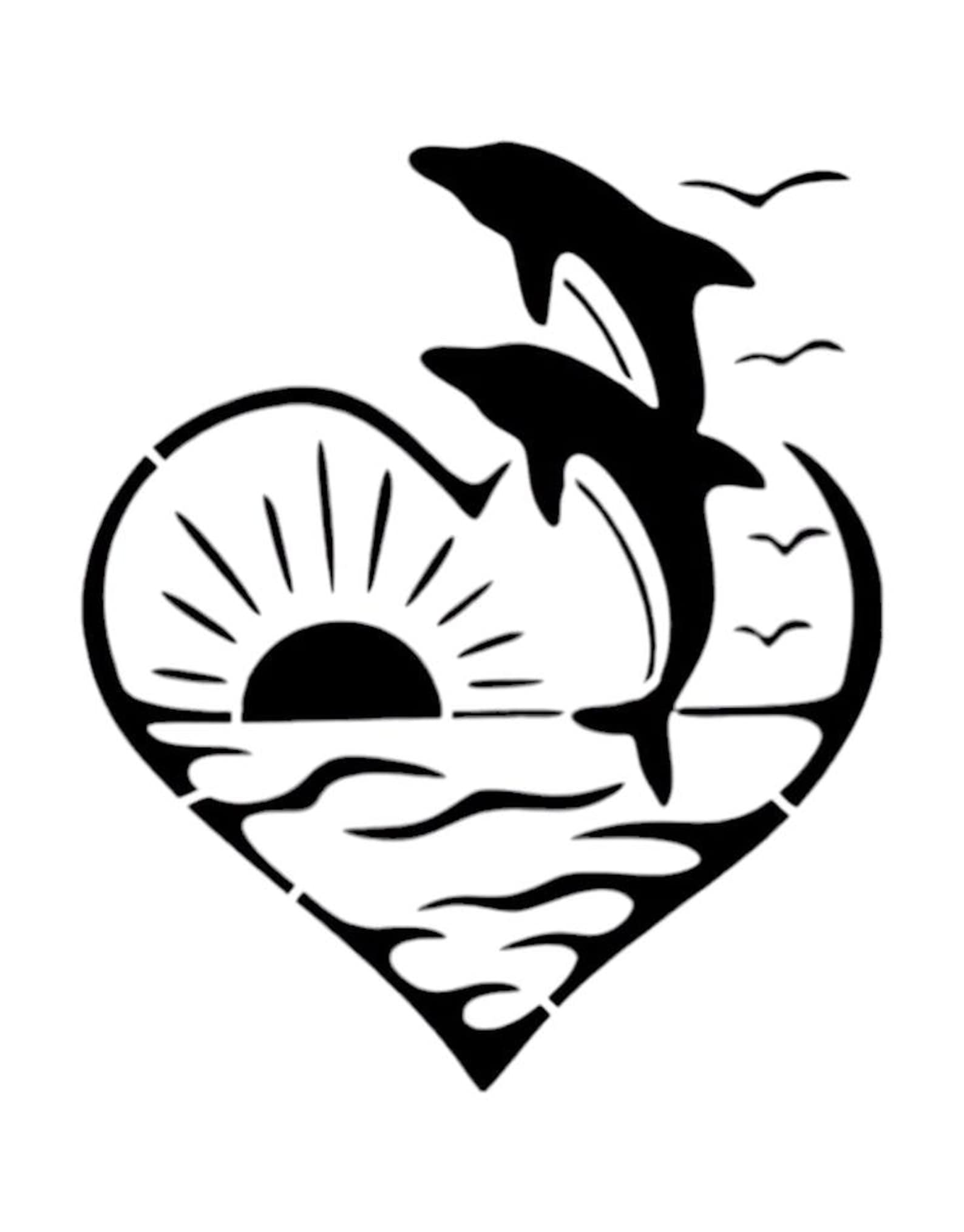 Dolphin SVG PNG - Etsy