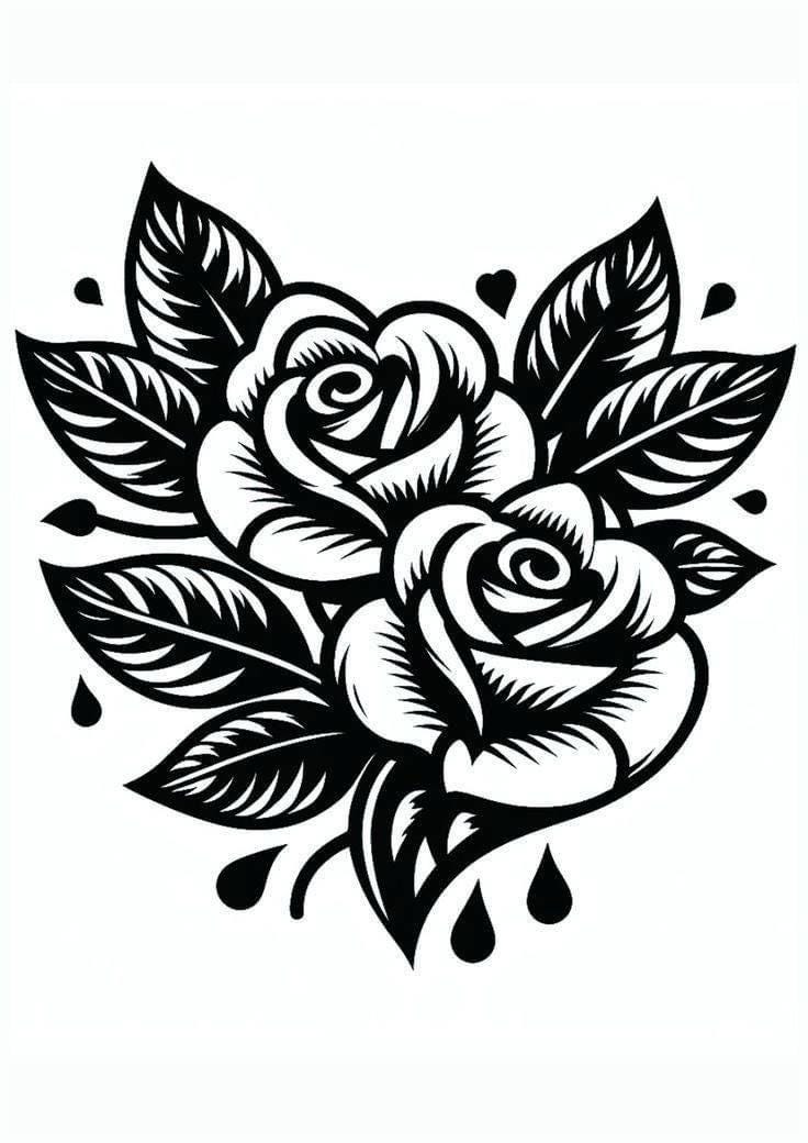 Rose SVG PNG - Etsy