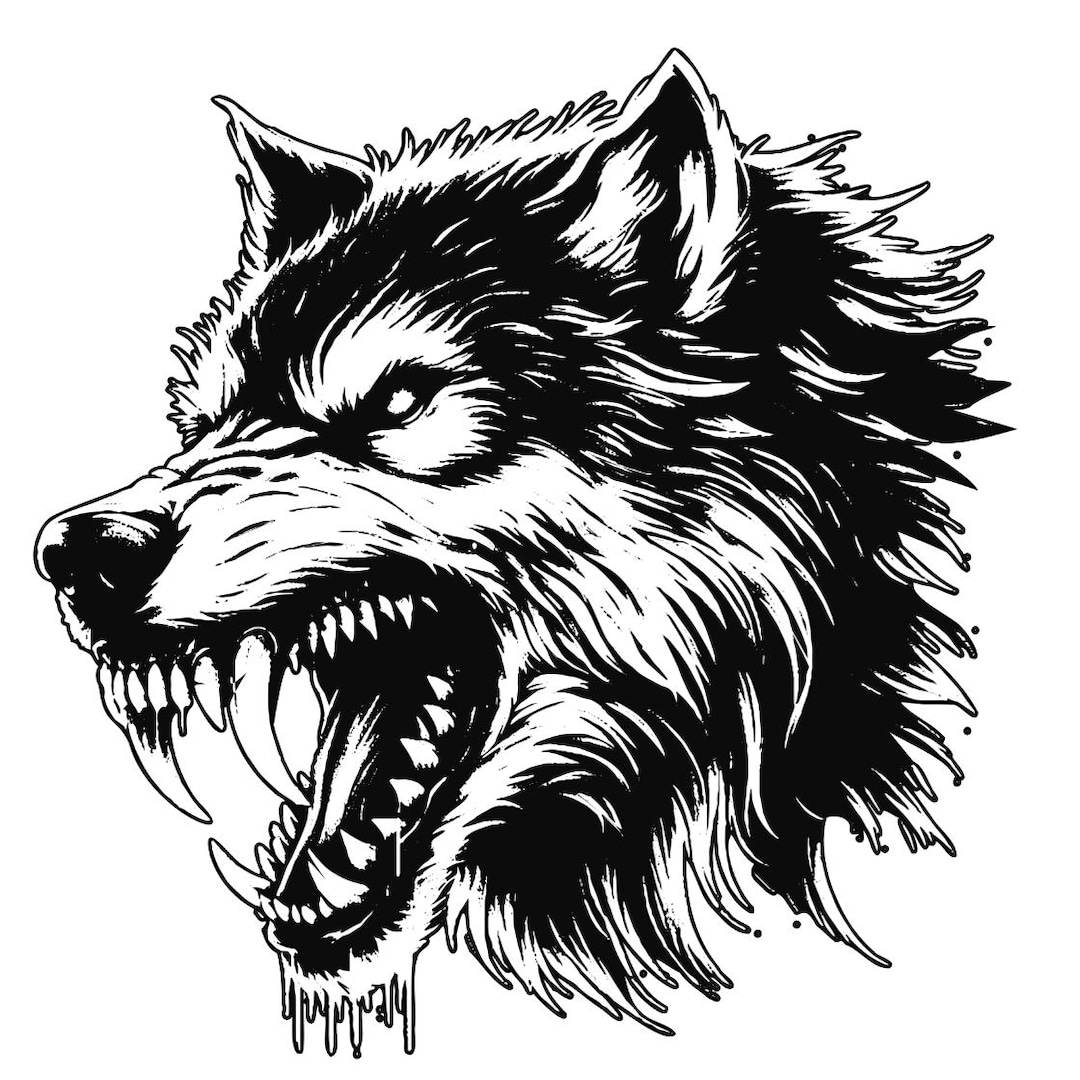 Werewolf SVG PNG - Etsy