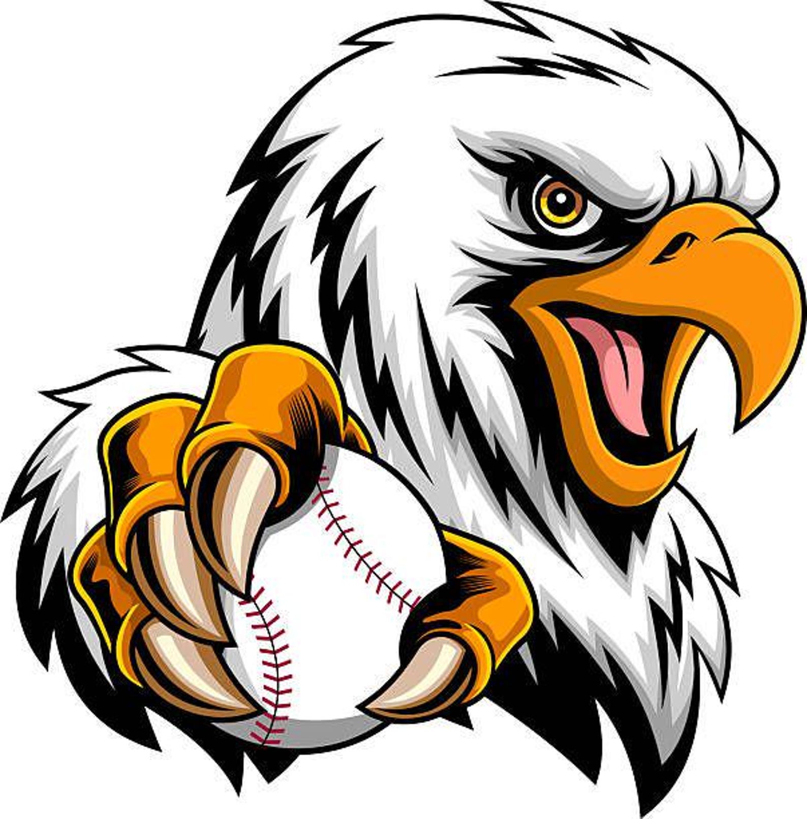 Eagle SVG, Baseball SVG, Angry Eagle Mascot - Etsy