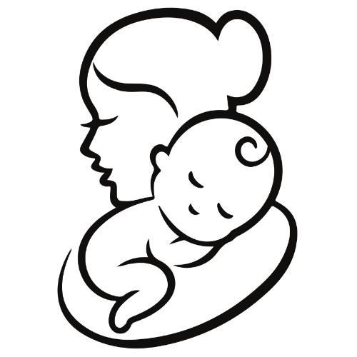 Mom and Baby SVG - Etsy
