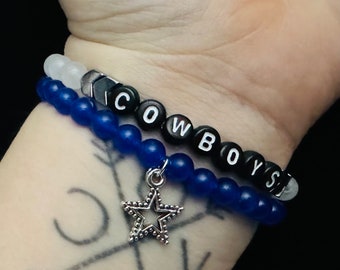 Dallas Cowboys Theme Bracelet - Etsy
