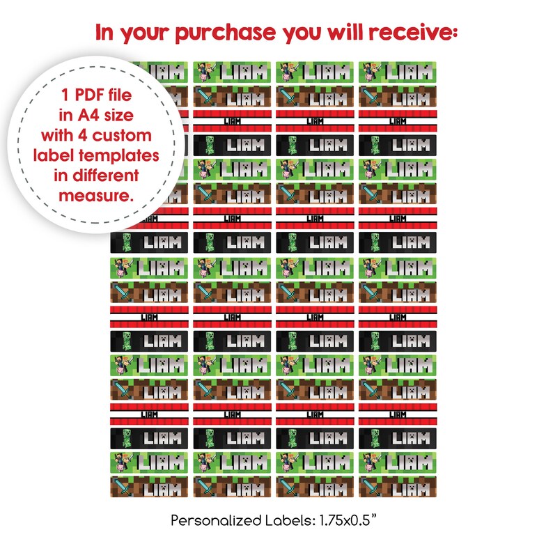 Printable and personalized labels-School labels or Candy bar - Etsy México