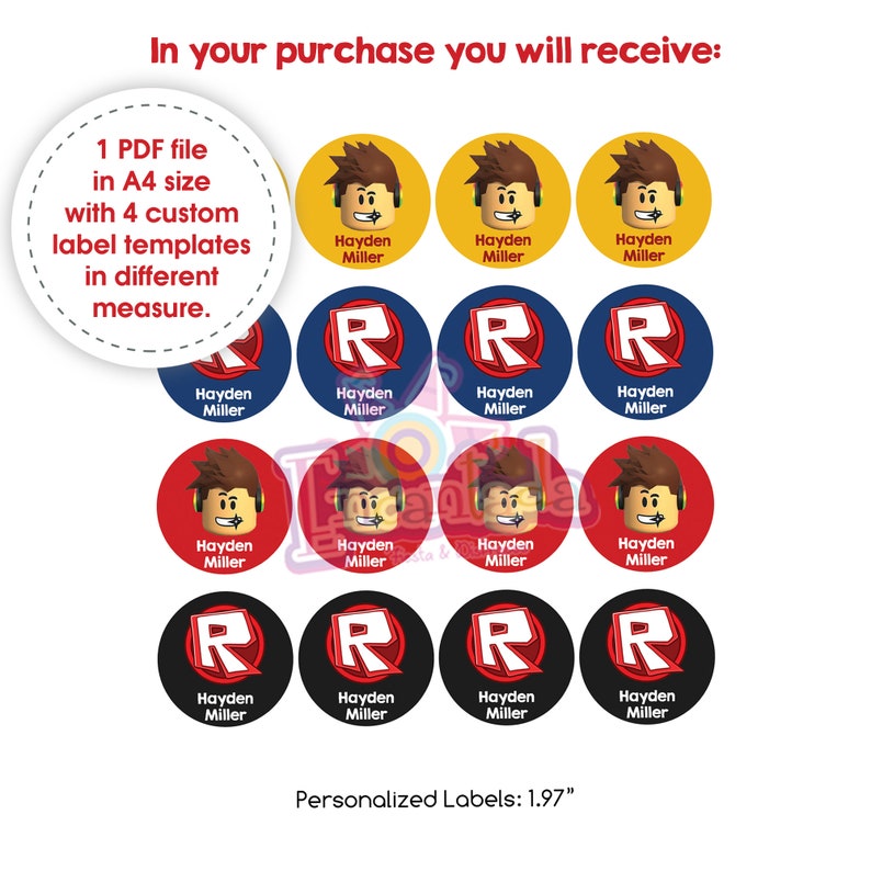 Printable and Personalized Labels-school Labels or Candy Bar - Etsy