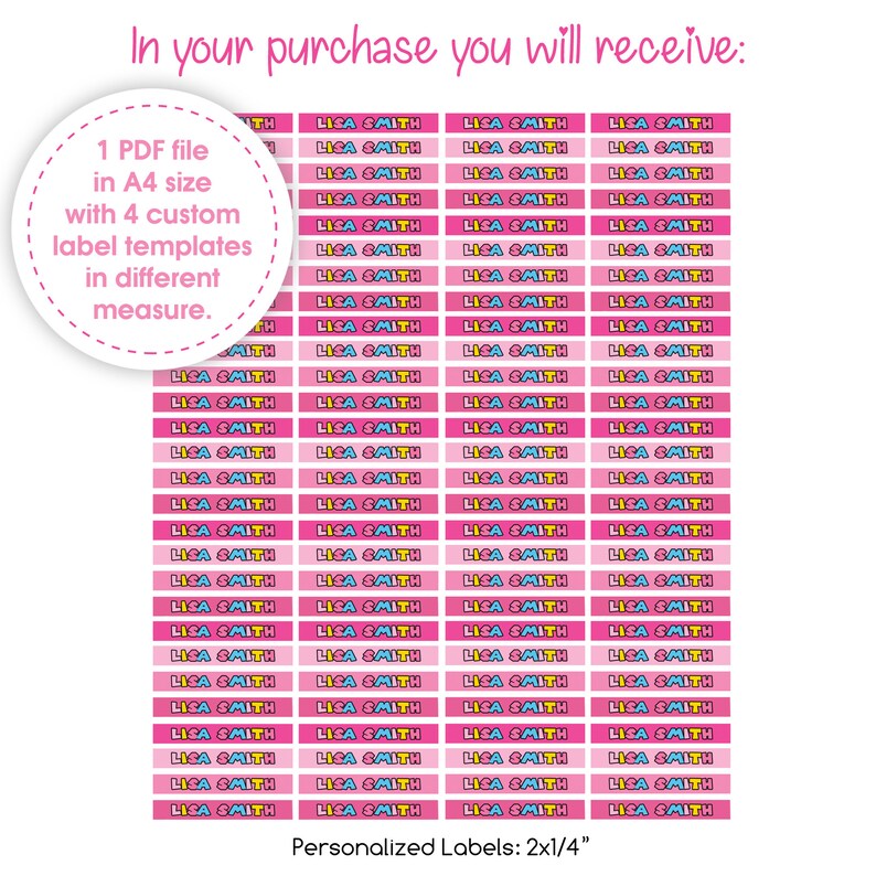 Printable and personalized labels-School labels or Candy bar - Etsy México