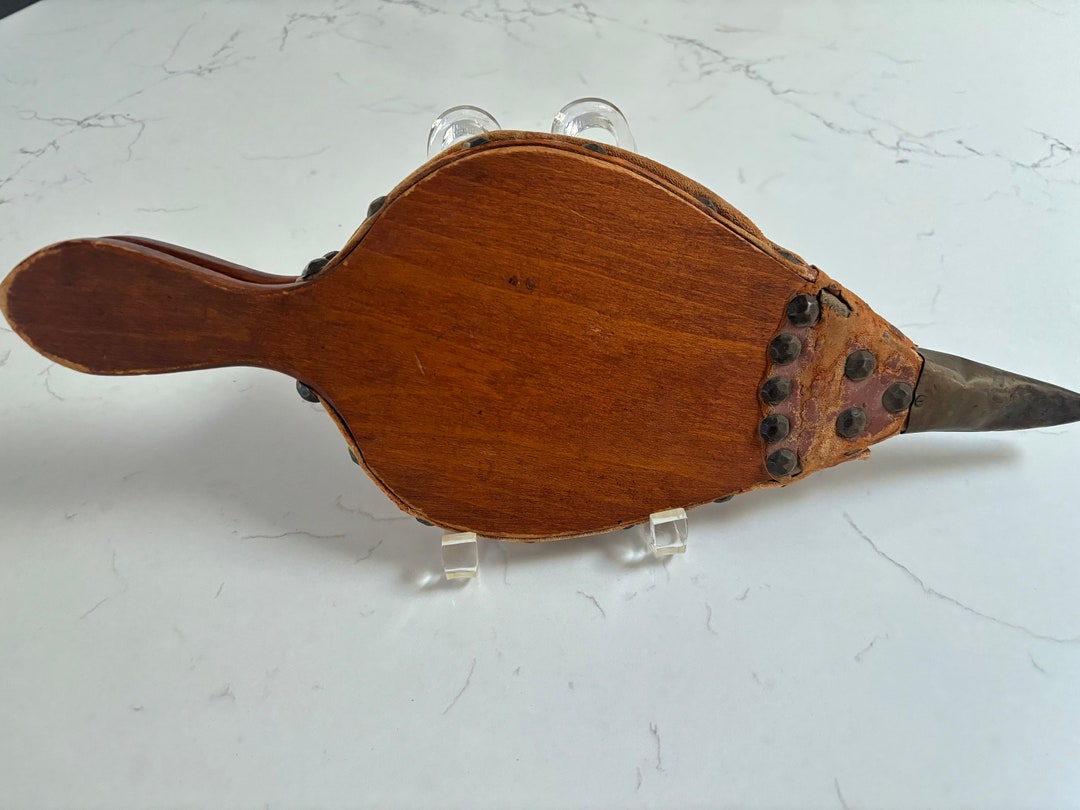 Primitive, Wood and Brass Fireplace Bellows - Etsy