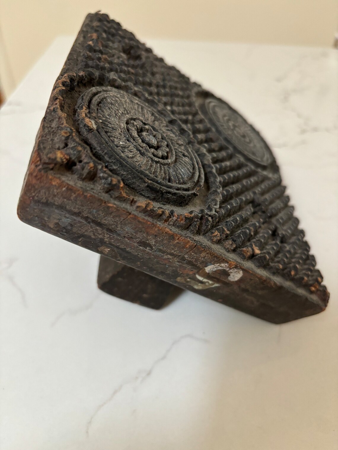 Vintage Wood Textile Printing Block Geometric Design - Etsy