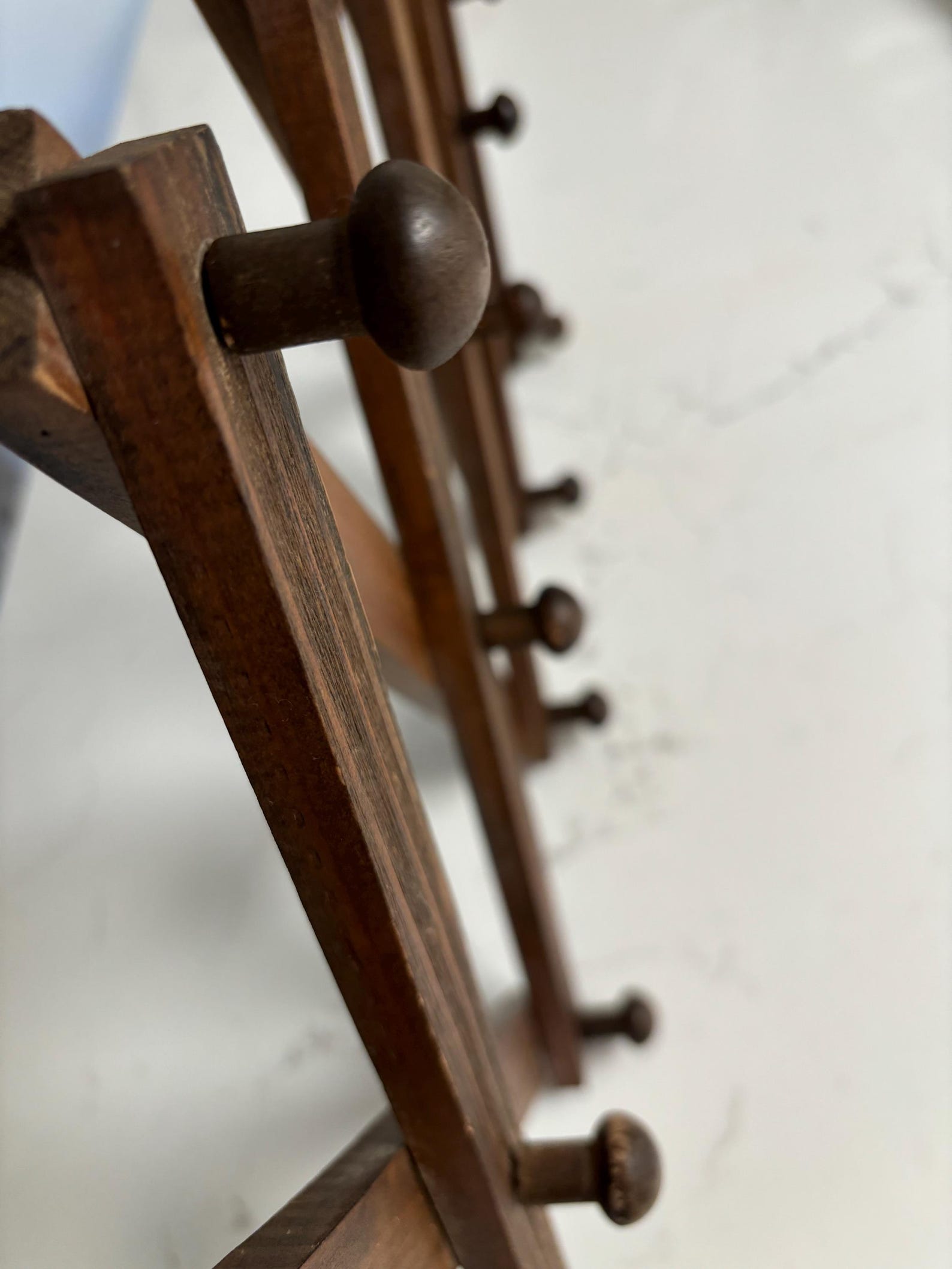 Large Rustic Wood Accordion Peg Rack 16 Pegs - Etsy