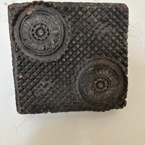 Vintage Wood Textile Printing Block Geometric Design - Etsy