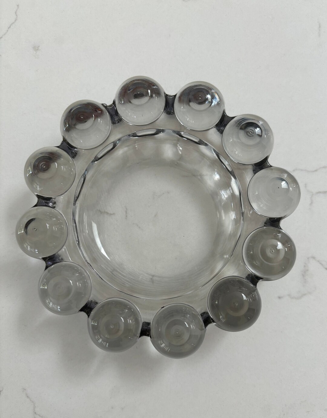 Smokey Gray Boopie Bubble Glass Ashtray / Trinket Dish - Etsy